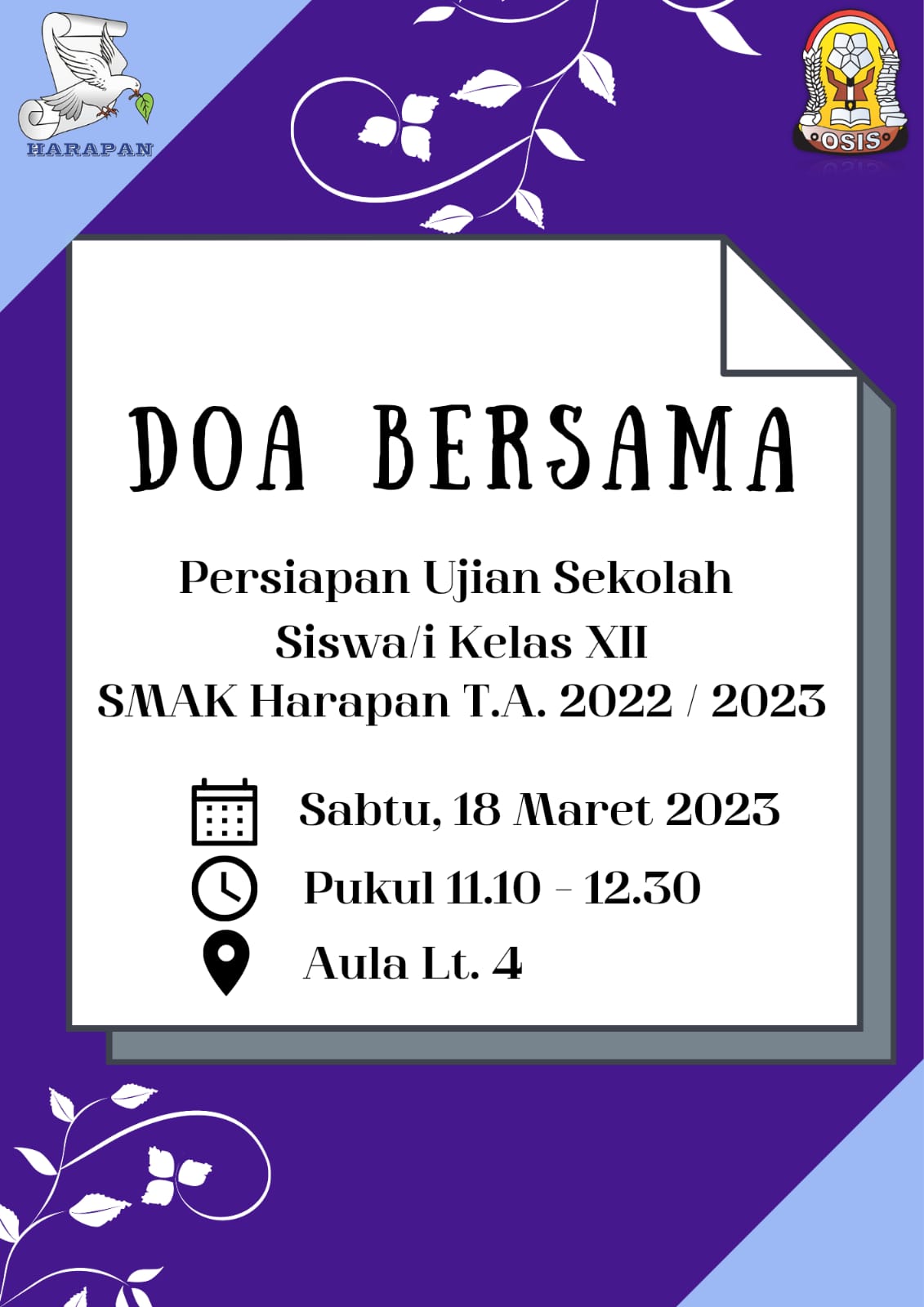 Doa Bersama - SMA Kristen Harapan